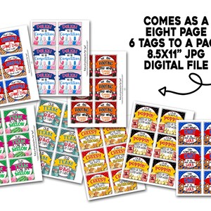 Team Treat Tags, Sports Spirit Bags, Team Building Tags, Team Spirit ...