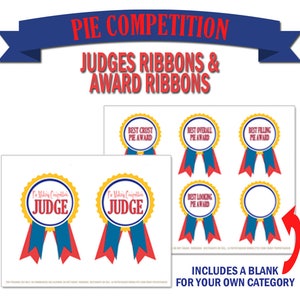 Pie Making Competition Printable Forms, Pie Contest Forms Packet, Pie ...