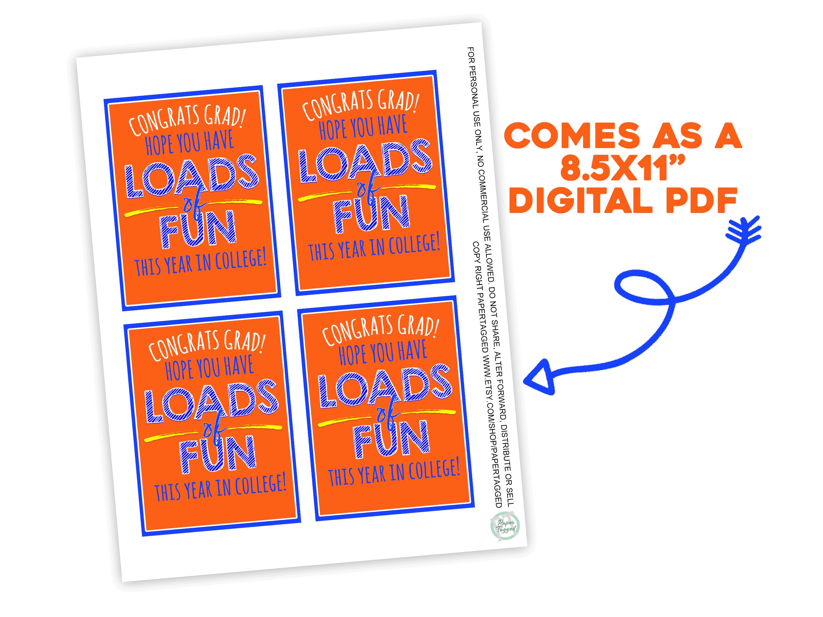 Graduation Gift Load of Fun at College College Farewell | Etsy