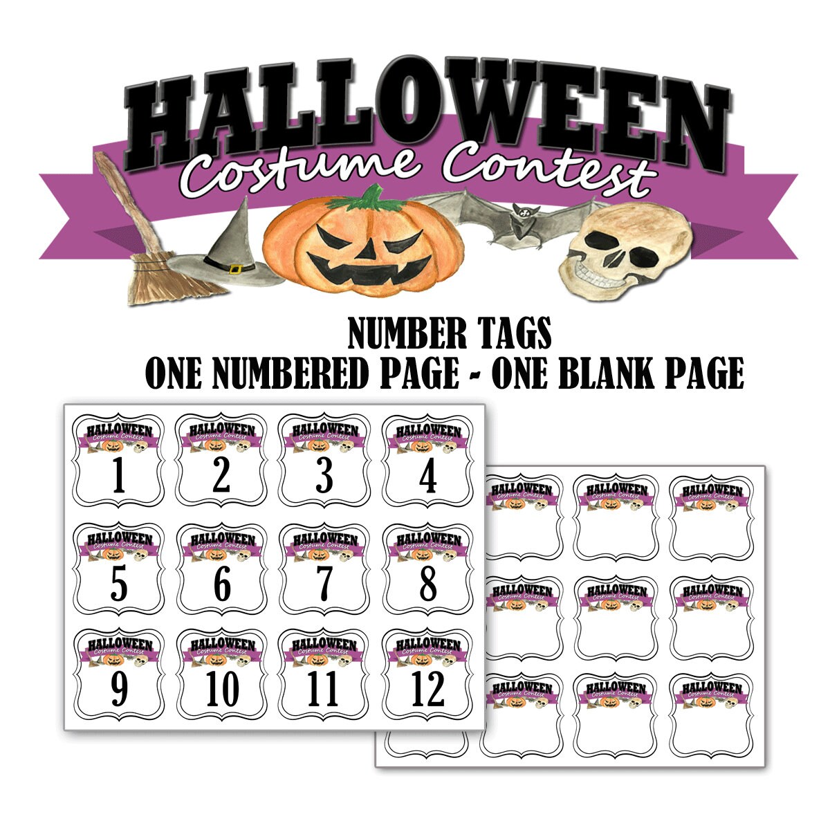 Costume Contest Printable Forms Packet, Costume Contest Judges Score ...