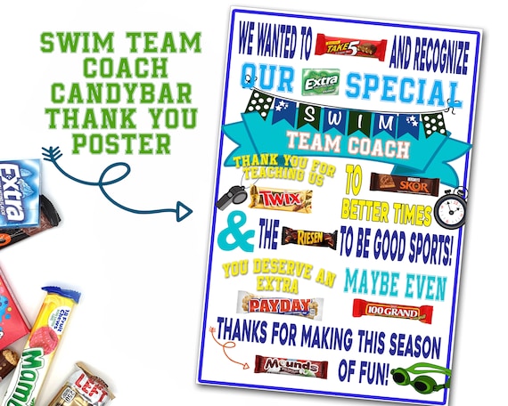 Swim Team Coach Candy Gram Poster Coaches Thank You Gift Etsy swim-team-coach-candy-gram-poster-coaches-thank-you-gift-etsy