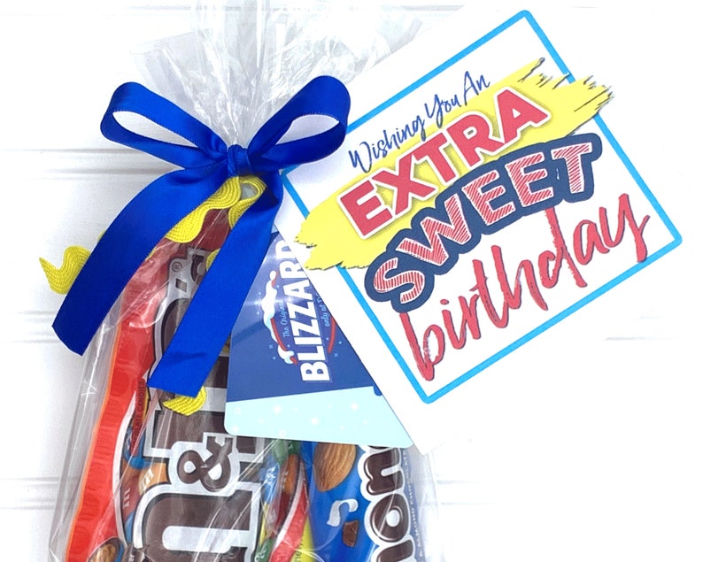 Birthday Gift Tag Candy Bar Birthday Gift Birthday Gift | Etsy