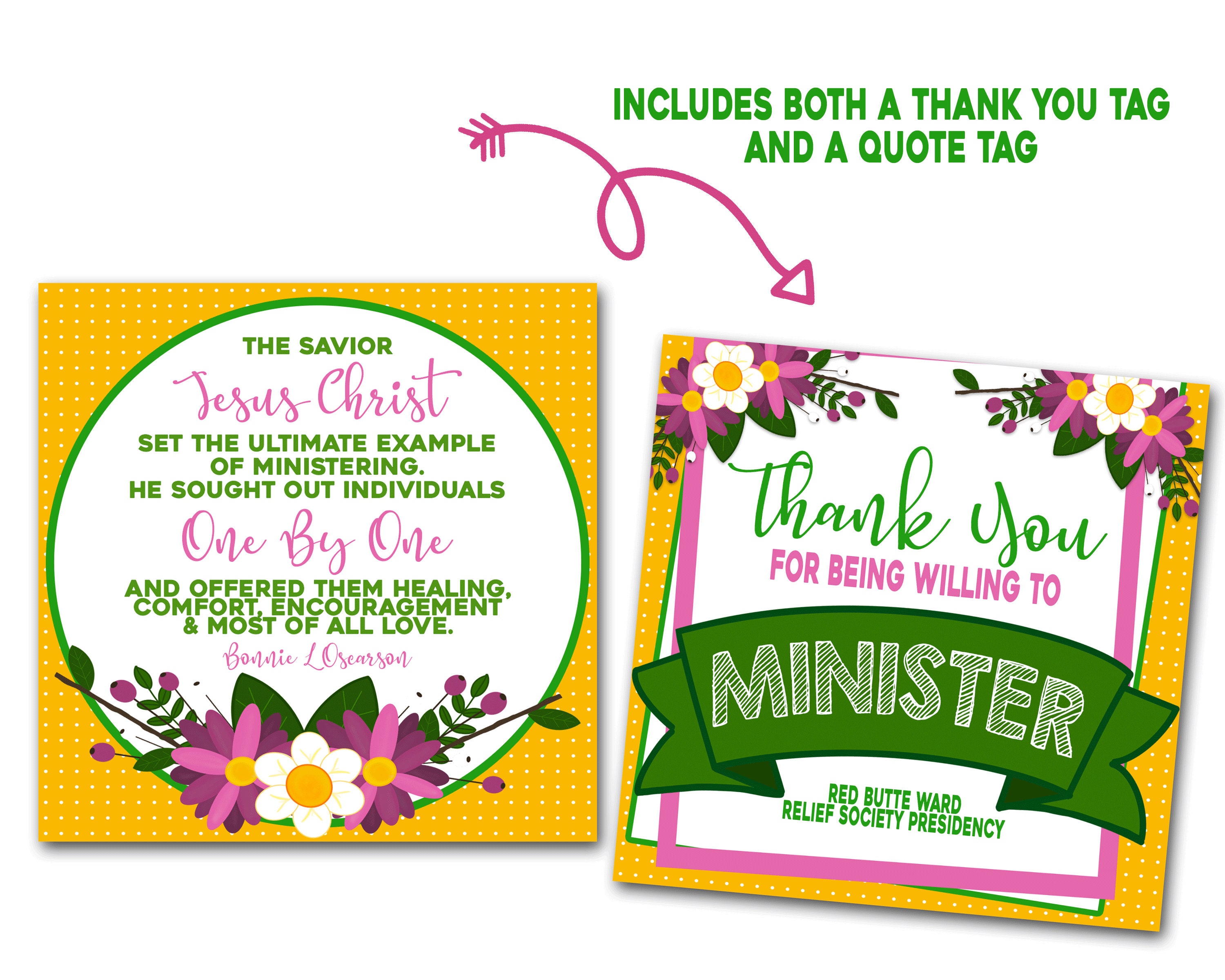 Ministering Thank You, Young Women Ministering, Ministering Tag ...