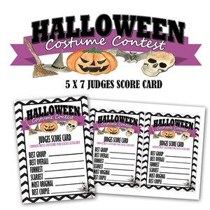 Costume Contest Printable Forms Packet, Costume Contest Judges Score ...