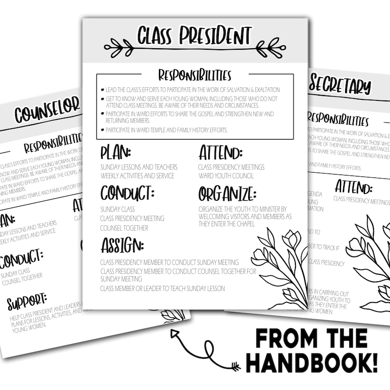 2026 Yw Class Presidency - Etsy