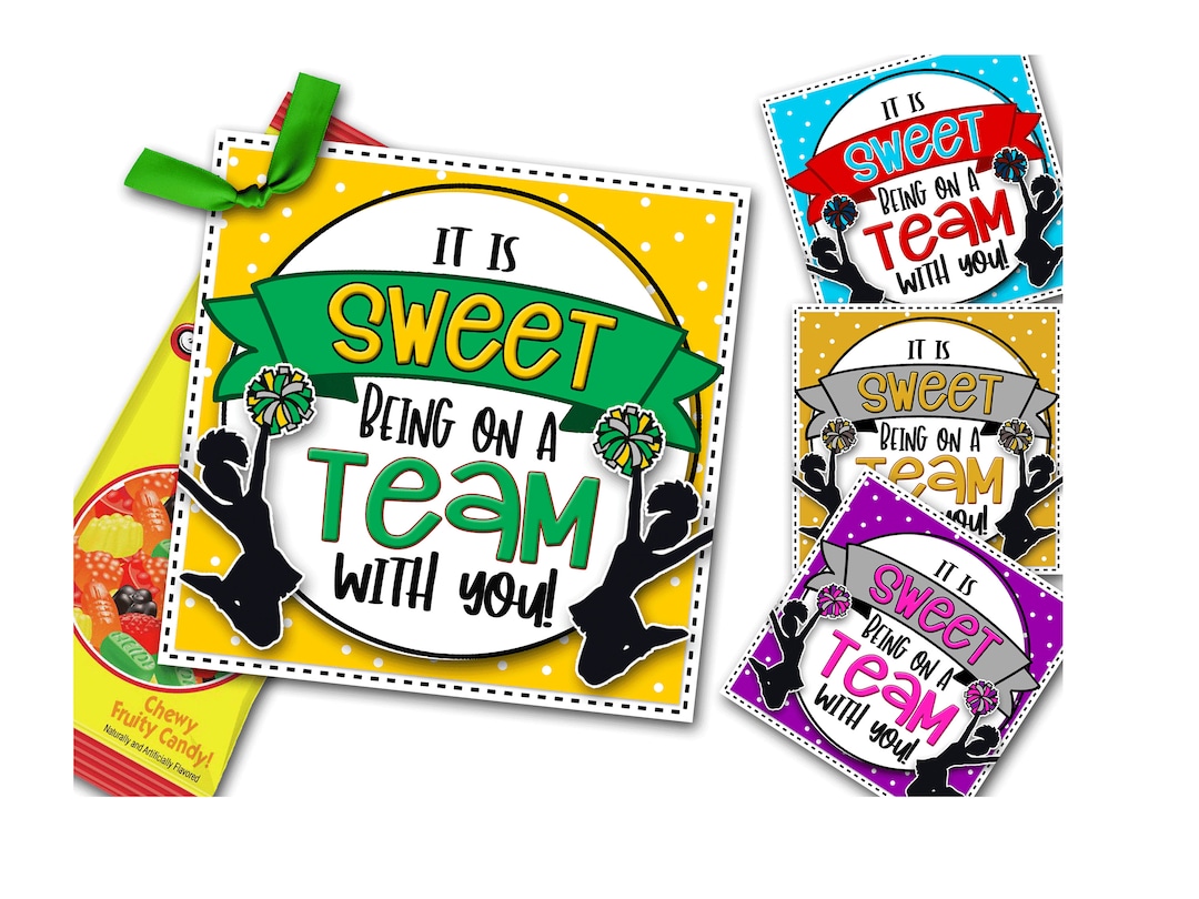 Cheer Competition Treat Tag, Cheerleader Gift Tags, Cheer Team Gift, It ...