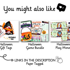 Halloween Bingo Party Game, Halloween Party Printable, Halloween Party ...