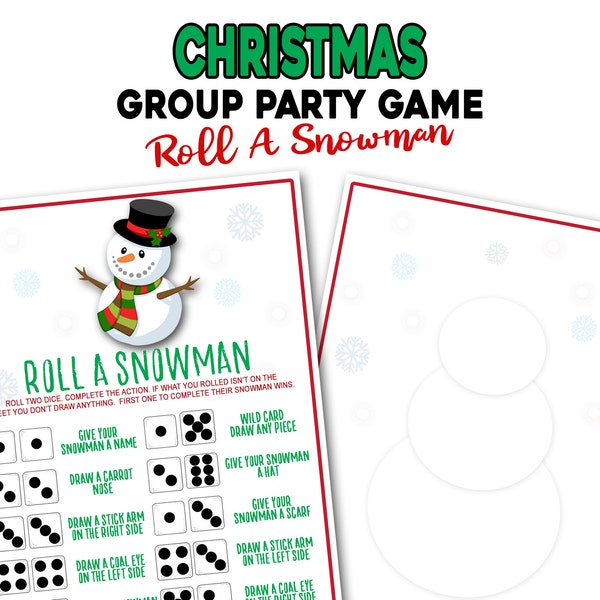Snowman Game - Etsy