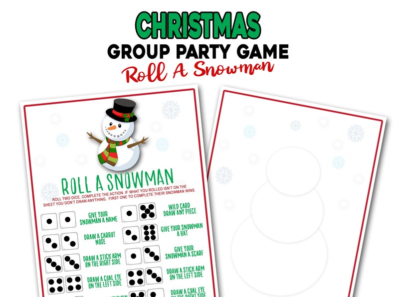 Christmas Party Game Bundle Group Party Games Family - Etsy