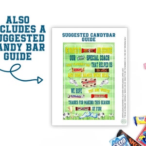 Soccer Coach Candy Gram Poster, Coaches Thank You Gift, Coach Gift ...