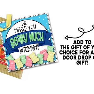 We Missed You in Primary Drop by Gift Tags, Primary Teacher Printable ...