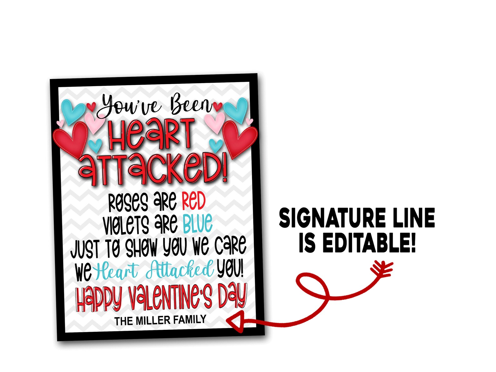 Heart Attack Kit Door Heart Attack Sign You've Been - Etsy