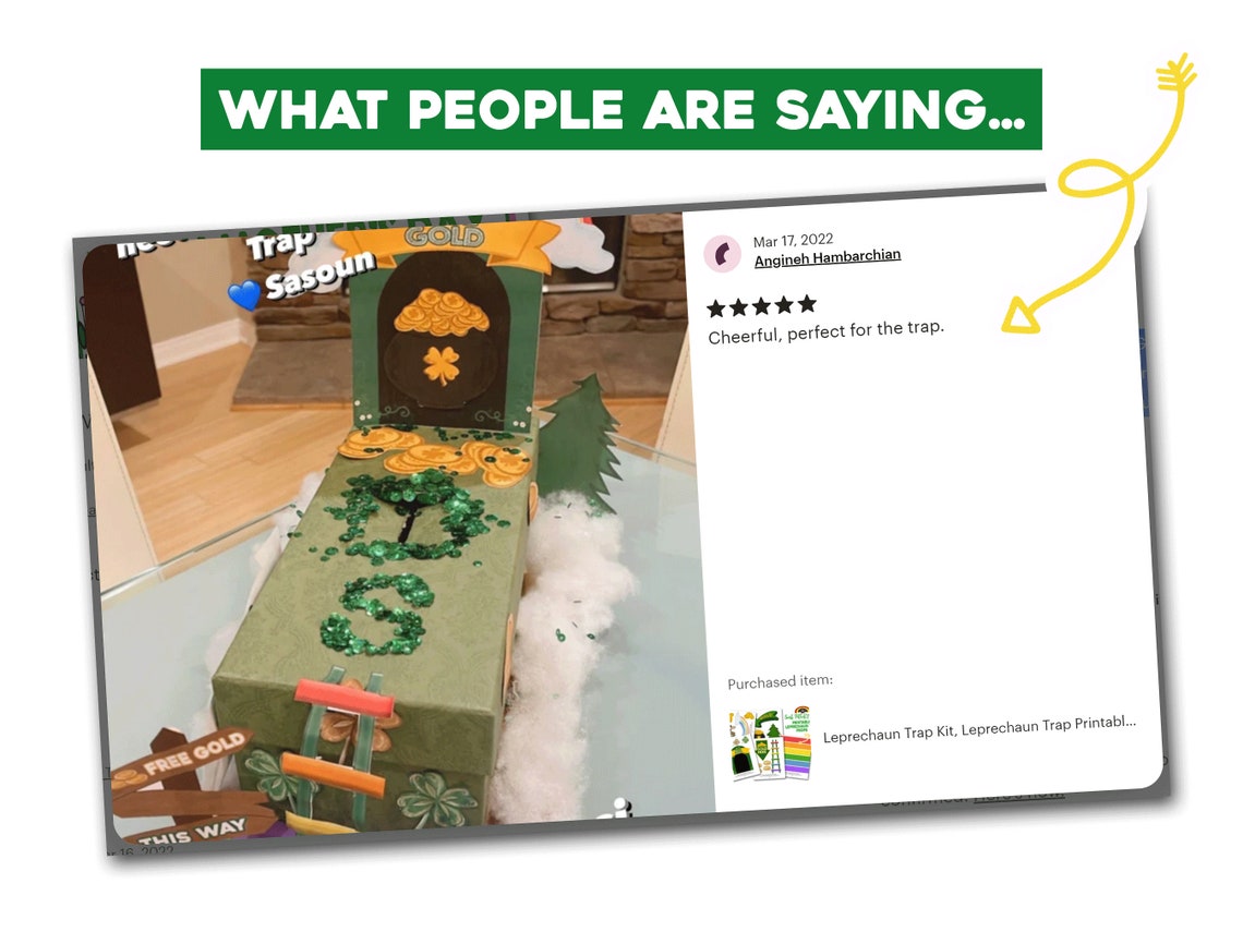 Leprechaun Trap Kit Leprechaun Trap Printable Props Saint | Etsy