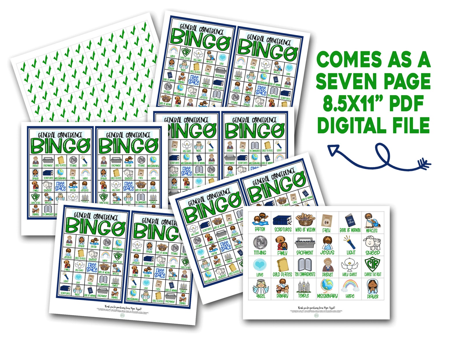 General Conference Bingo, General Conference Activities for Kids, LDS ...