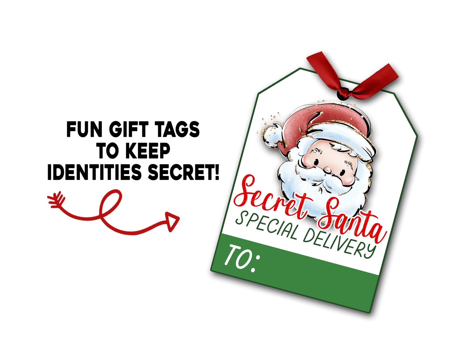 Secret Santa Gift Exchange Kit Printable Christmas Secret - Etsy