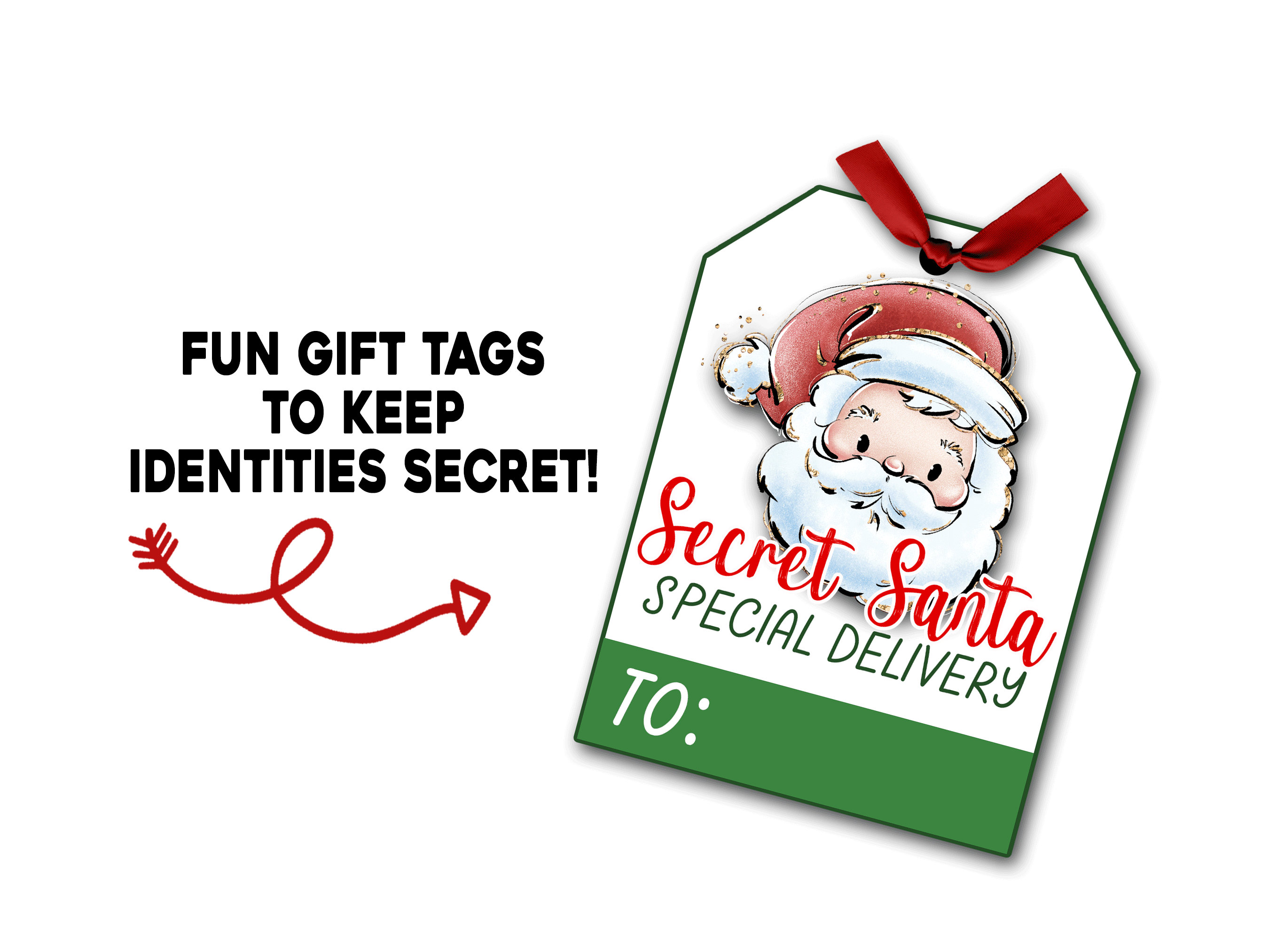 Secret Santa Gift Exchange Kit Printable Christmas Secret - Etsy