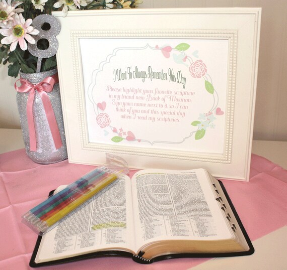 Printable Lds Baptism Book EDITABLE, LDS Baptism Notes Template,