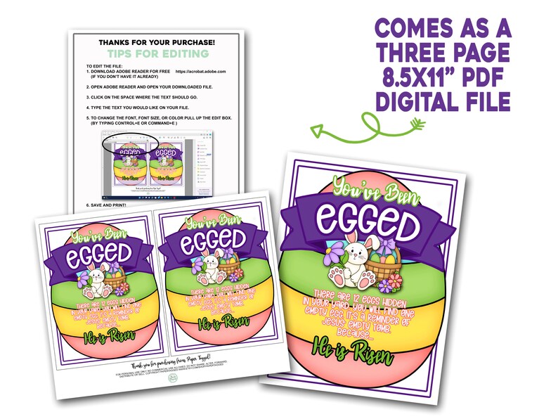 You've Been Egged, Easter Egg, Easter Printable, Easter Traditions, You ...