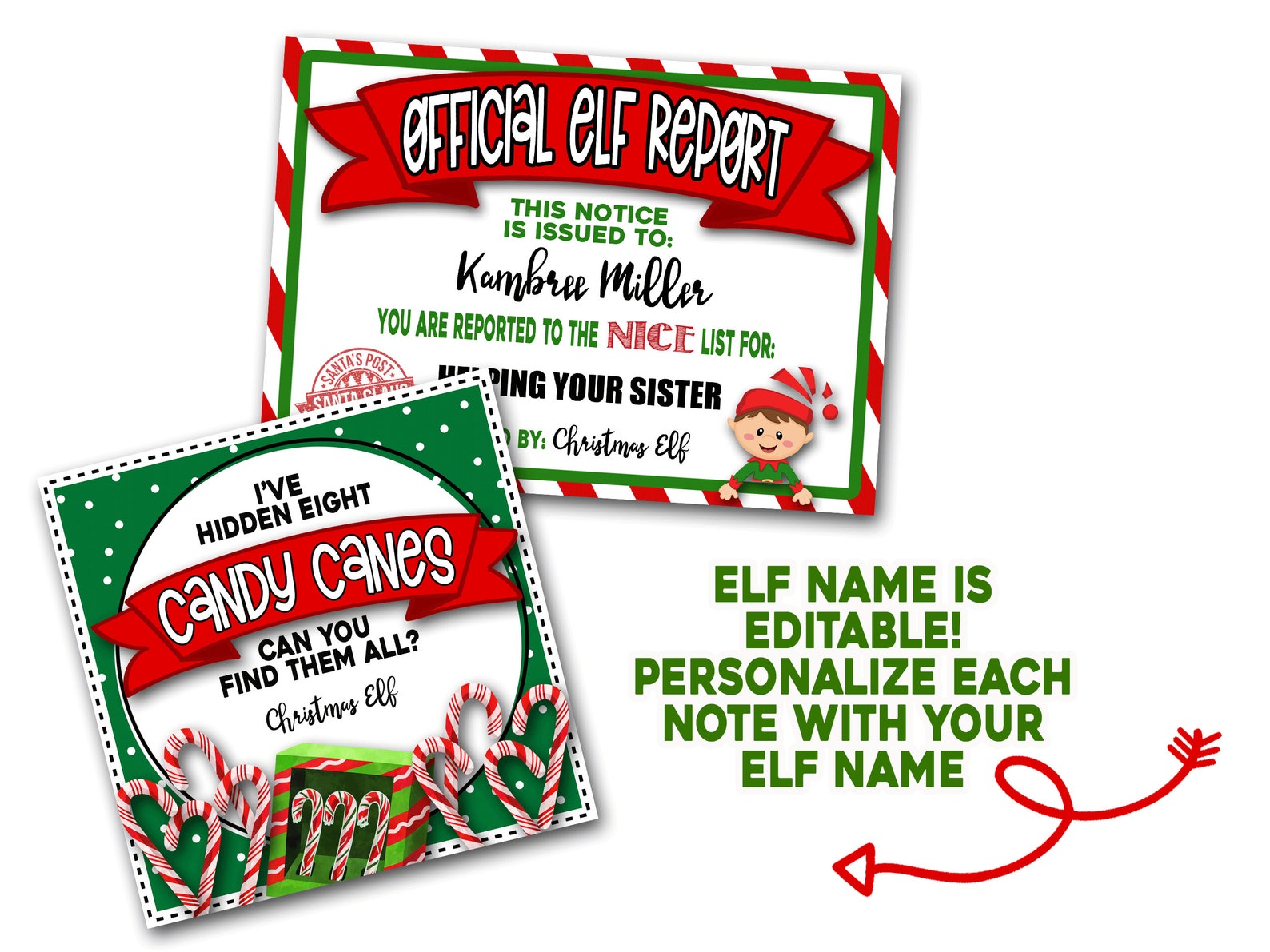 Elf Activities, Printable Elf Notes, Note From Elf, Elf Coloring Pages ...