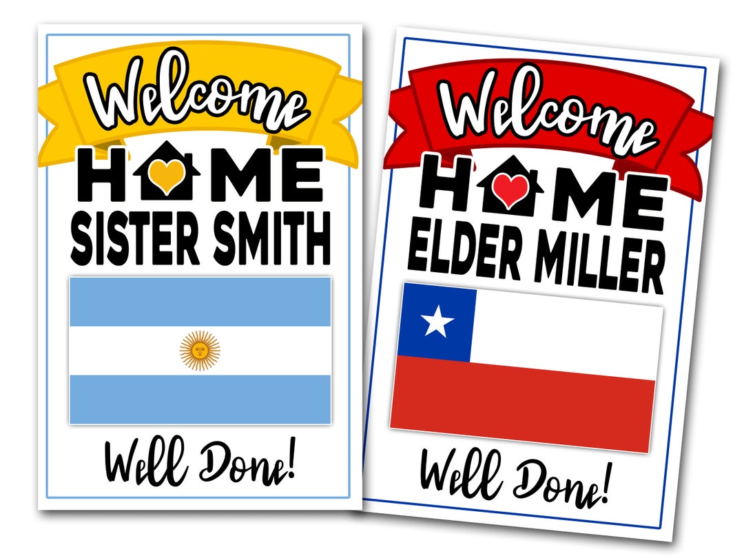 Missionary Posters, Mission Welcome Home Posters, Missionary Airport ...