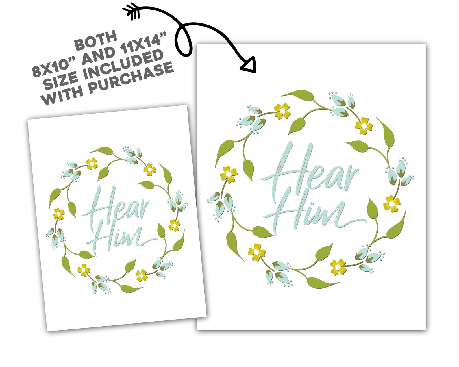 Hear Him LDS Hear Him Hear Him Digital Print LDS Gift | Etsy