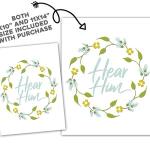Hear Him, LDS Hear Him, Hear Him, Digital Print, LDS Gift, General ...