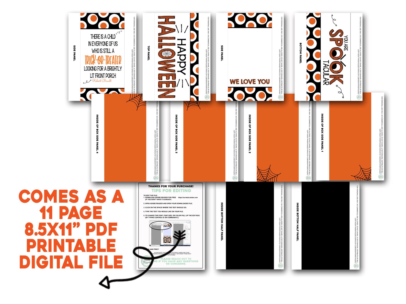 Halloween Care Package, Printable Halloween Care Package, College ...