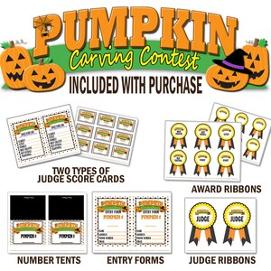 Pumpkin Carving Contest Printable Forms Packet, Pumpkin Carving Contest ...