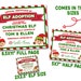 Elf Adoption Certificate, Editable Elf Adoption Certificate, Printable ...