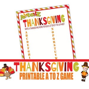 Thanksgiving Printable Games, Class Thanksgiving Party, Class Party ...