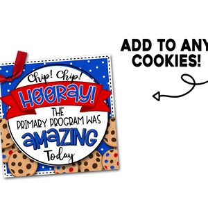 Primary Program Gift Tag, Primary Program Thank You, LDS Primary ...