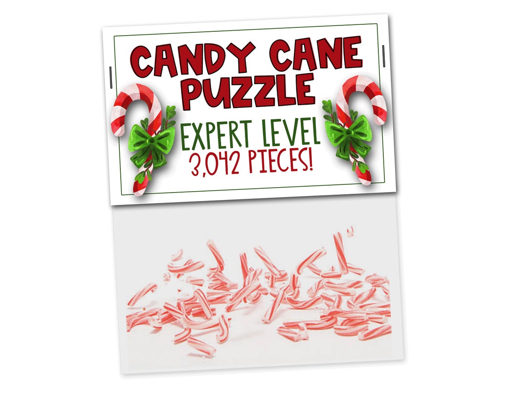 Candy Cane Puzzle, Gag Gift, White Elephant Gifts, Christmas Gag Gifts ...