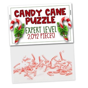 Candy Cane Puzzle, Gag Gift, White Elephant Gifts, Christmas Gag Gifts ...