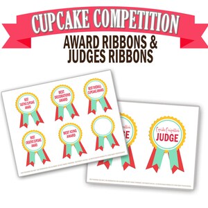 Cupcake Competition Printables Forms, Cupcake Contest Forms Packet ...