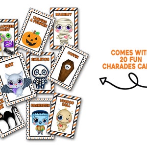 Halloween Charades, Halloween Party Game, Group Party Games, Easy Party ...