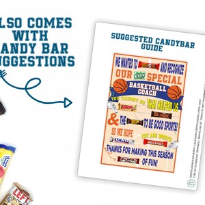 Basketball Coach Candy Gram Poster, Coaches Thank You Gift, Coach Gift ...