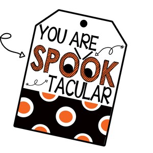 Halloween Treat Tag, Printable Halloween Tag, Spooktacular, Treat Tag ...