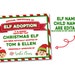 Elf Adoption Certificate, Editable Elf Adoption Certificate, Printable ...