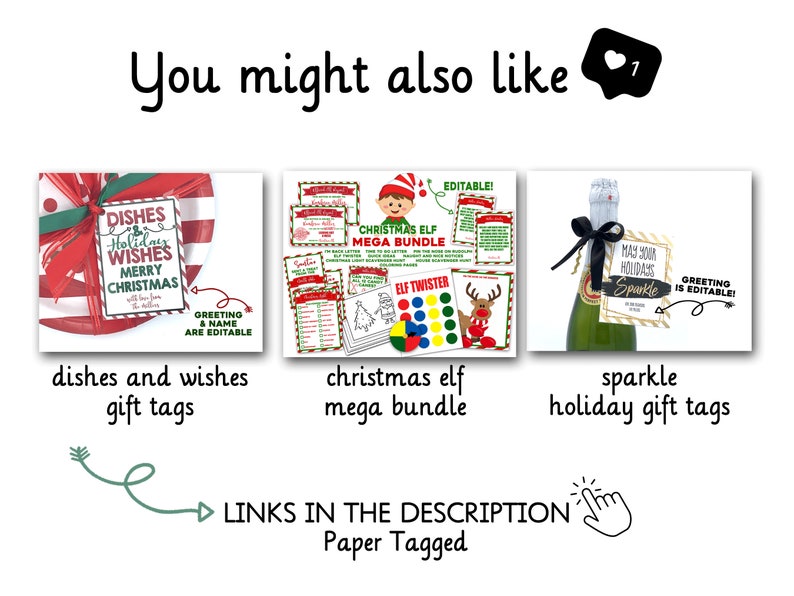 Christmas Neighbor Gift Popping by Christmas Gift Tag - Etsy