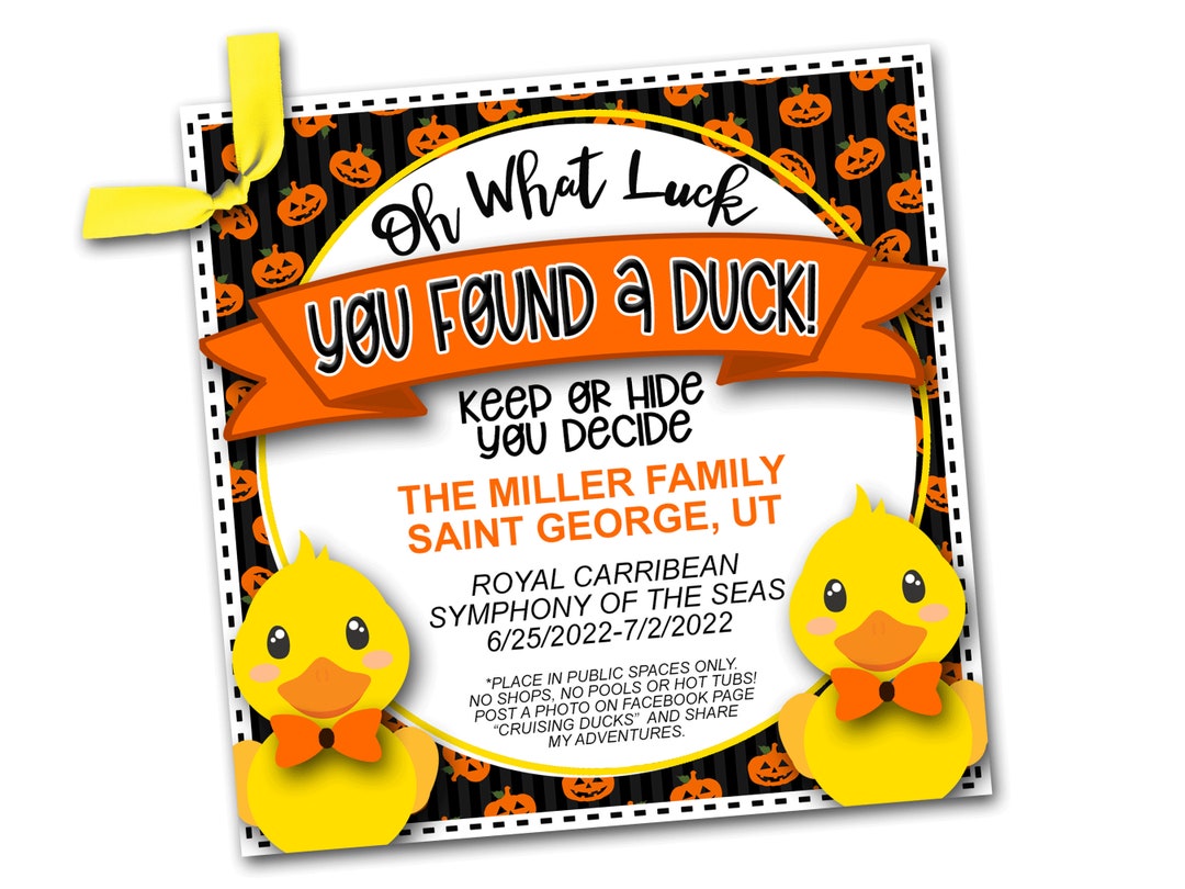 Halloween Duck Tags, Halloween Cruising Ducks, Rubber Duck Tag ...