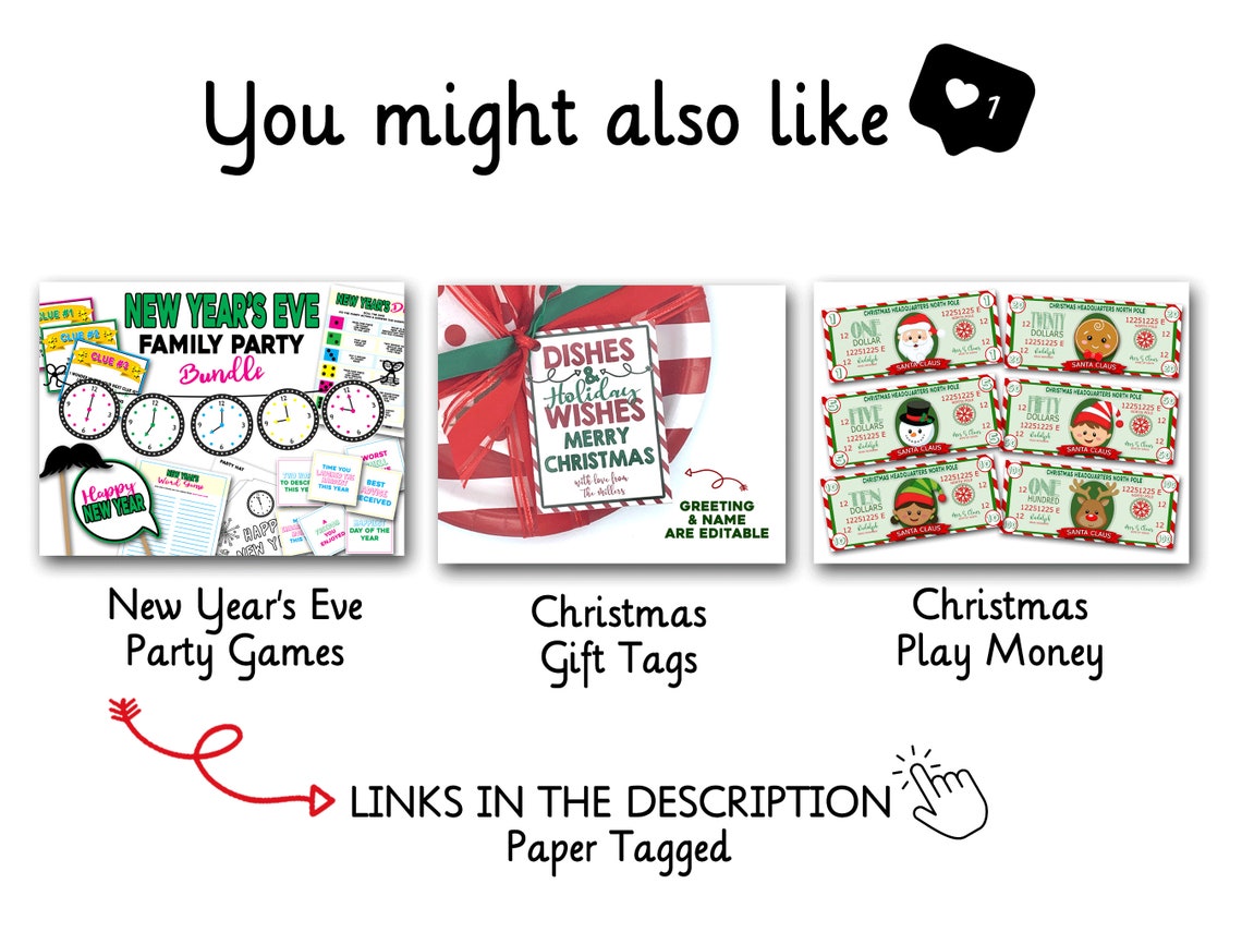 Christmas Countdown Calendar Printable Editable Christmas - Etsy