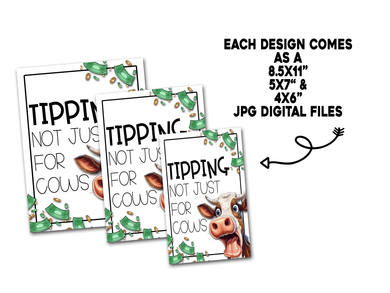 Funny Tip Signs, Printable Tipping Signs, Tipping Signs, Tip Jar Signs ...