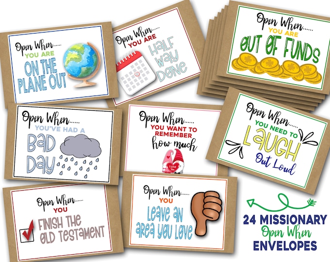 LDS Missionary Farewell Card - Digital Download - Print It Yourself - Etsy