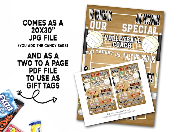 Volleyball Candy Ideas