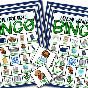 General Conference Bingo, General Conference Activities for Kids, LDS ...