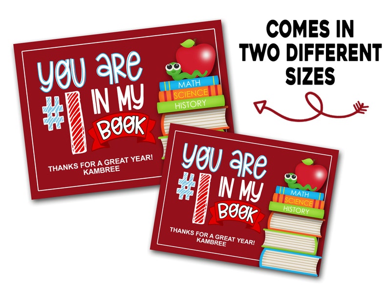 Teacher Gift Tag Teacher Appreciation Week Gift Number One - Etsy