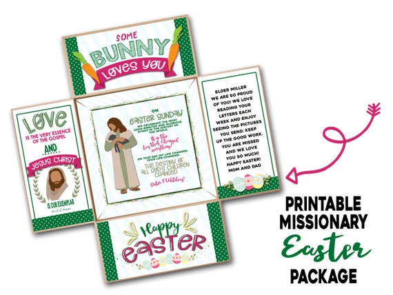LDS Missionary Easter Care Package Printable Missionary | Etsy