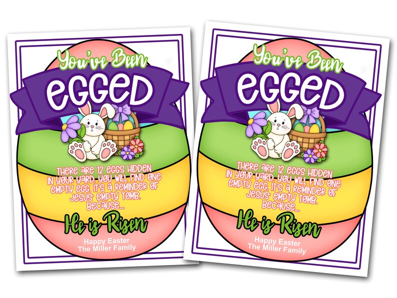 You've Been Egged, Easter Egg, Easter Printable, Easter Traditions, You ...