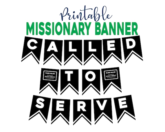 Called to Serve Banner Latter Day Saint Mission Calling | Etsy