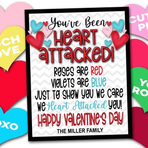 Heart Attack Kit Door Heart Attack Sign You've Been - Etsy